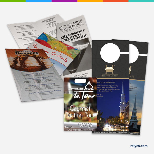 Waterproof Menus & Other Print Needs in Hospitality