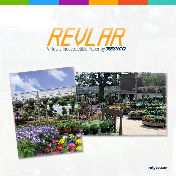 REVLAR Waterproof Paper Helps a Garden Center Grow