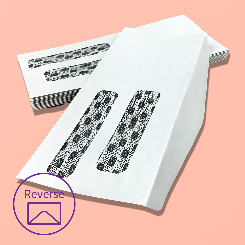 Duraseal #10 Double Window Envelope Reverse Flap | RELYCO