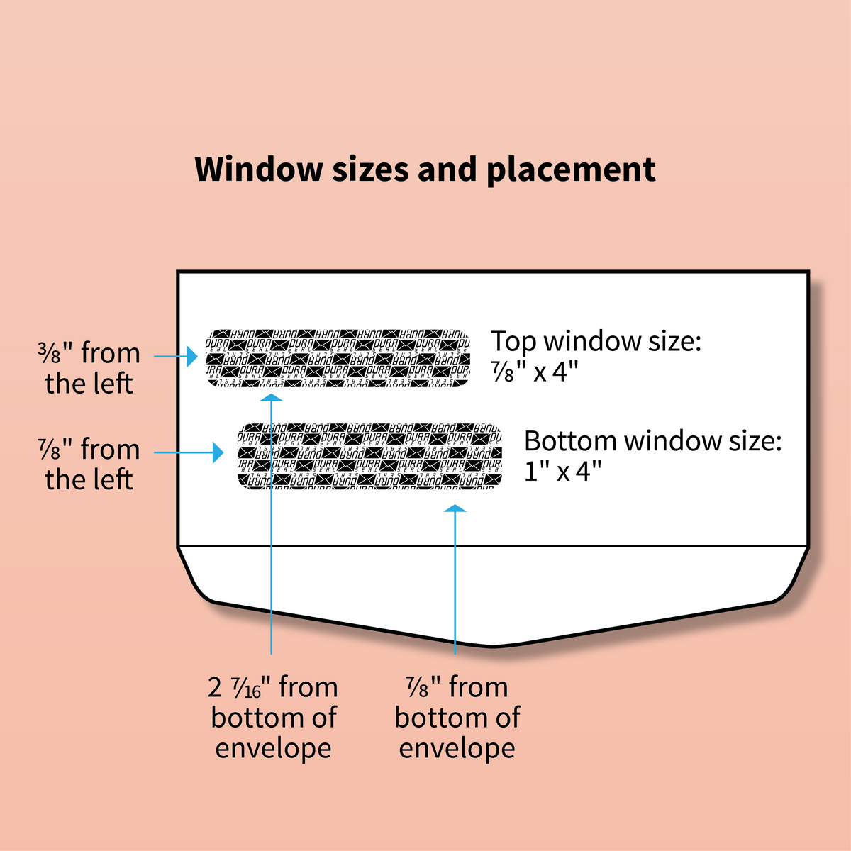 Duraseal #10 Double Window Envelope Reverse Flap | RELYCO