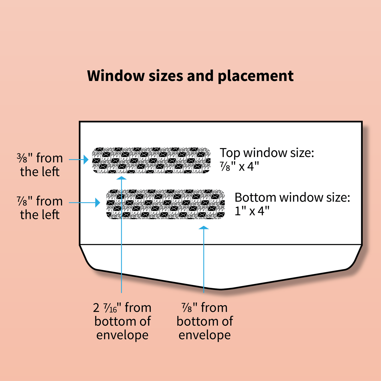 Duraseal #10 Double Window Envelope Reverse Flap | RELYCO