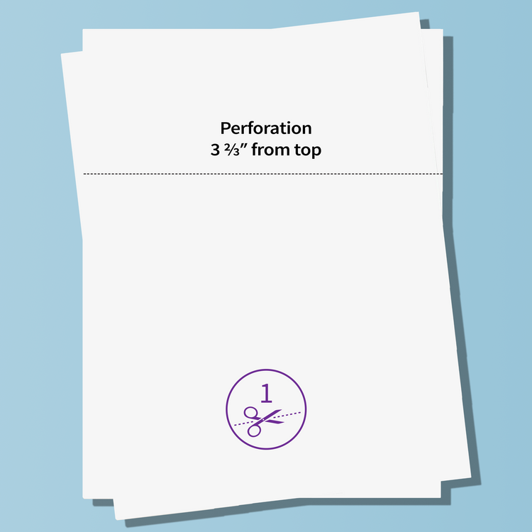 Blank Perforated Paper w/ 1 Perforation | RELYCO | Shop Now