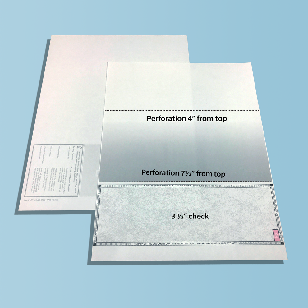 Piracle Gray Bottom Check Stock | RELYCO