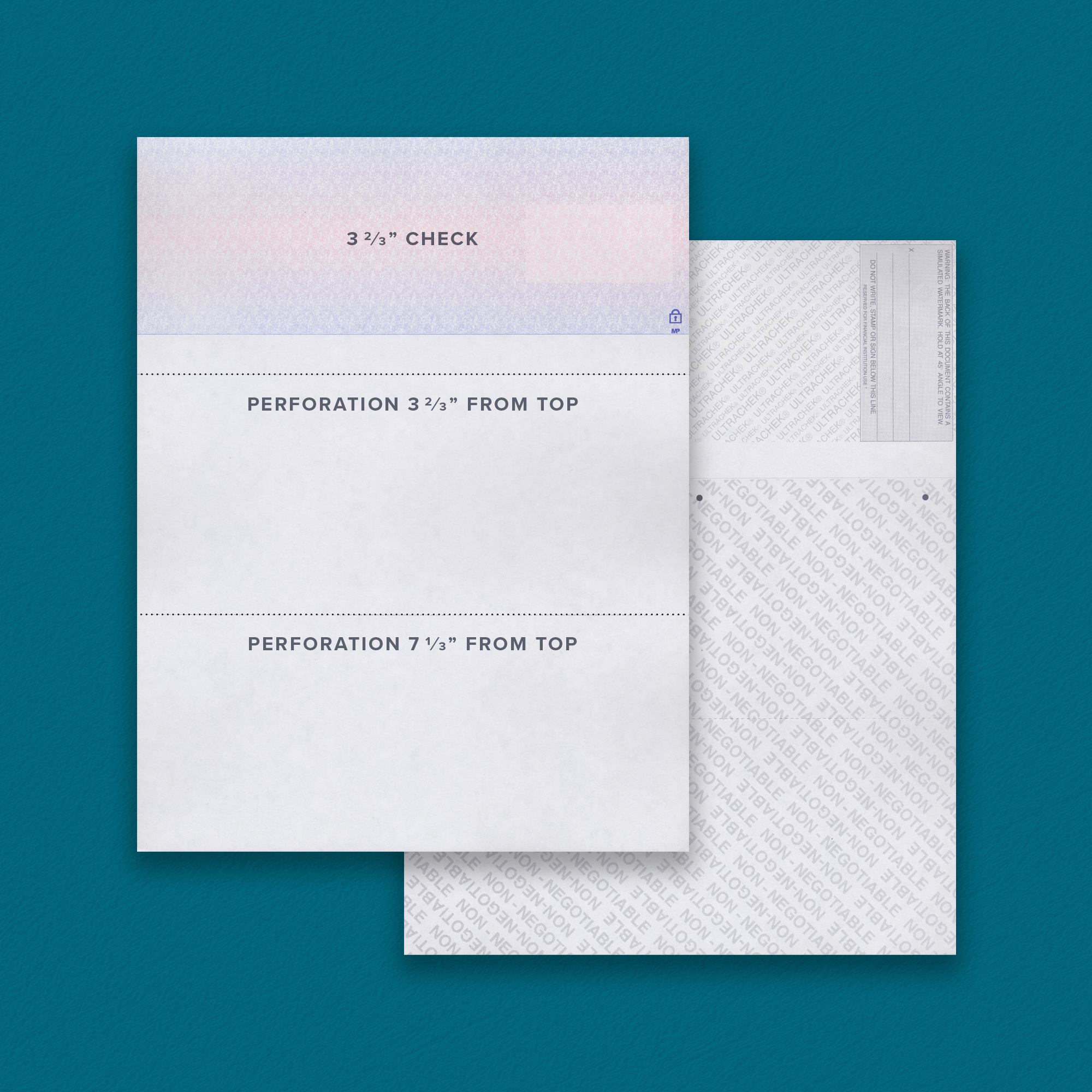 ULTRACHEK Red/Blue Top Check 2 Perfs | Shop RELYCO