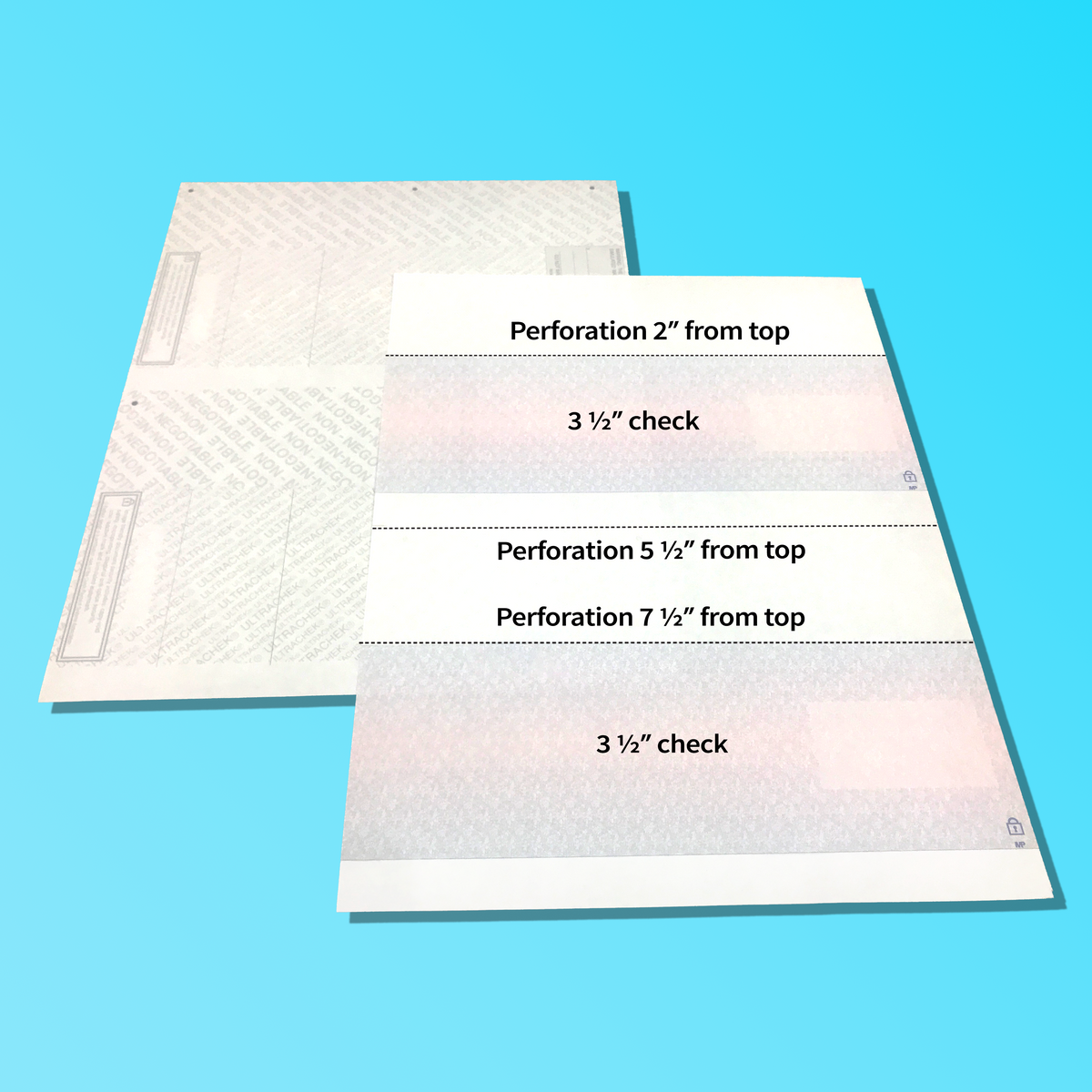 ULTRACHEK Red/Blue Bottom 2 Checks 3 Perfs | RELYCO