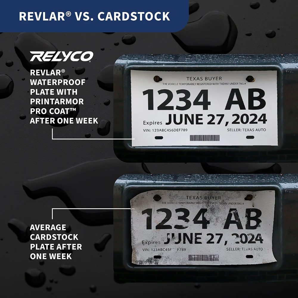 Temporary License Plate Paper For Dealers & State Agencies